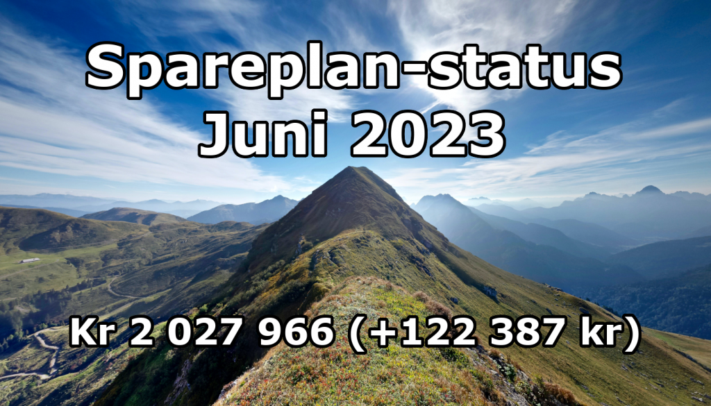 Status for juni 2023 – Spareplan
