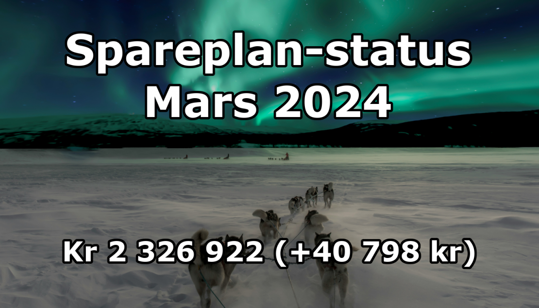Status for mars 2024 – Spareplan