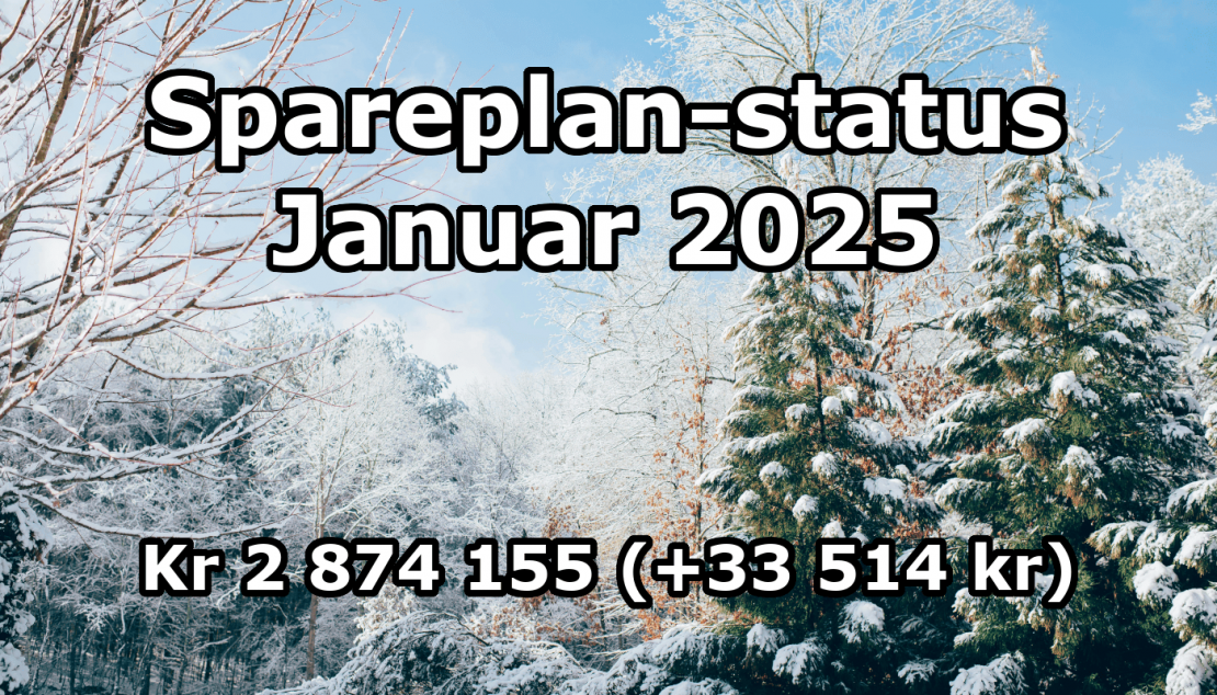 Status for januar 2025 – Spareplan